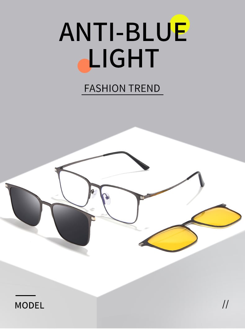 FASHION SOLAR MAGNETIC SUNGLASSES FRAMES - MANLYKICKS